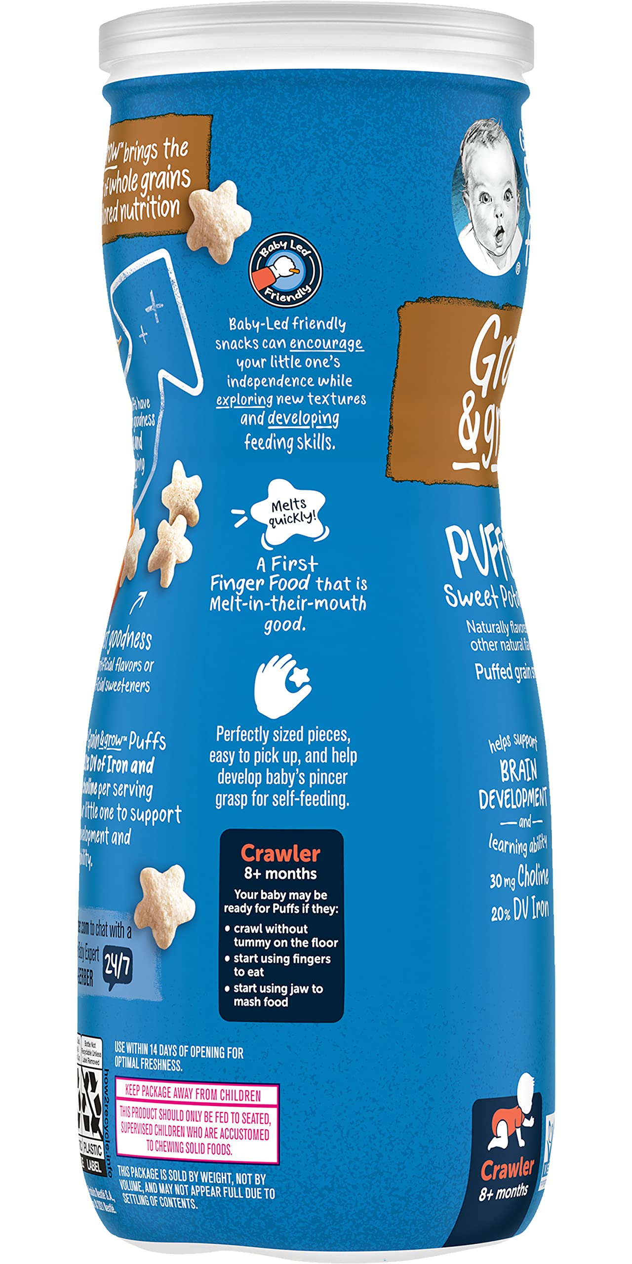 Gerber Graduates Puffs Sweet Potato 1.48 Ounce (Pack of 1)