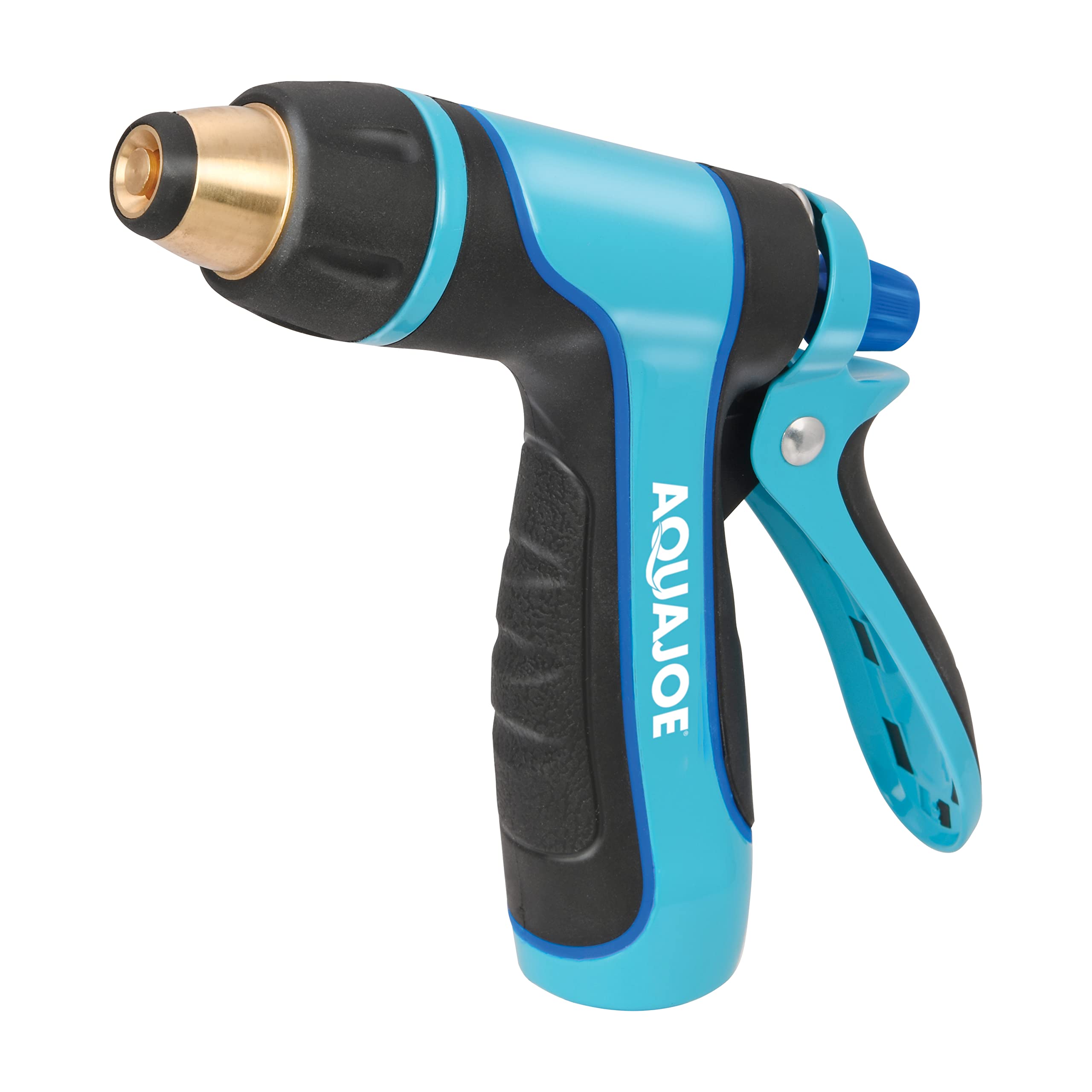 Aqua Joe AJHN105 Indestructible Multi-Function Adjustable Hose Nozzle, Trigger Flow Control, 3 Selectable Settings