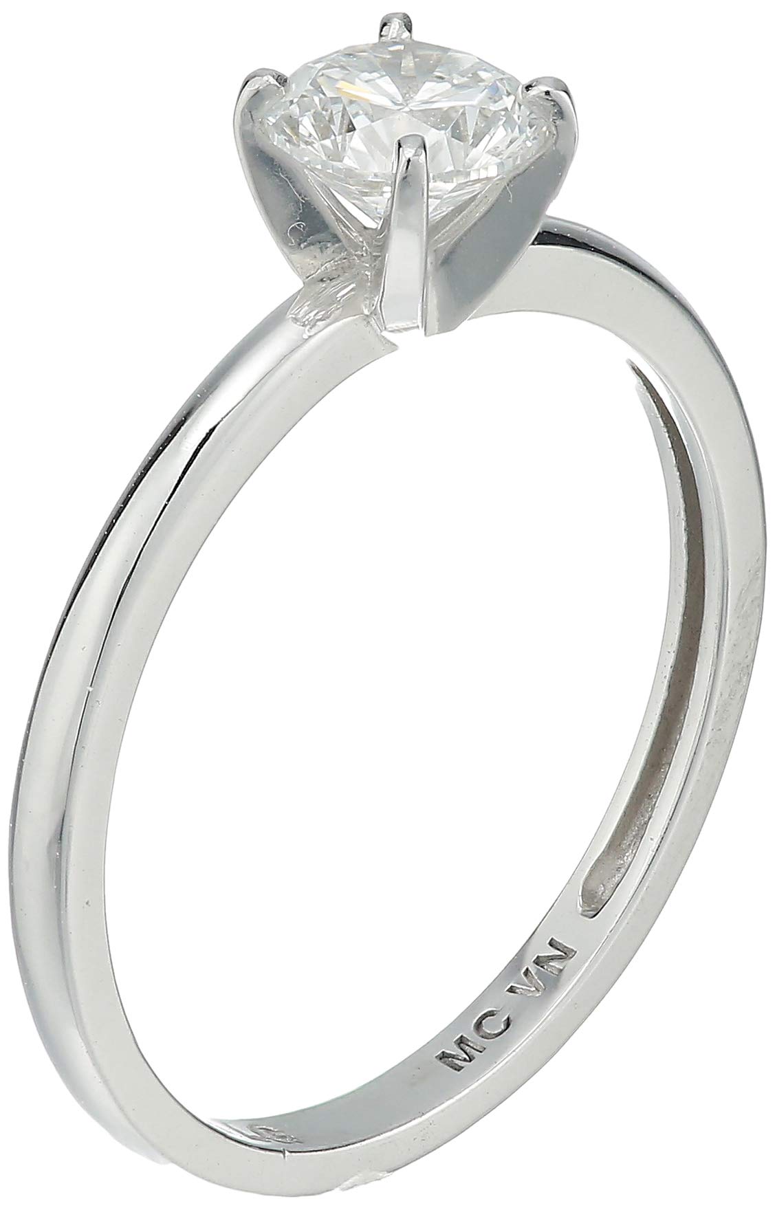 Amazon Essentials IGI Certified Lab Grown Diamond Solitaire Engagement Ring in 14k White Gold (1.5 CT.TW., I-J Color, SI1-SI2 Clarity) (previously Amazon Collection)