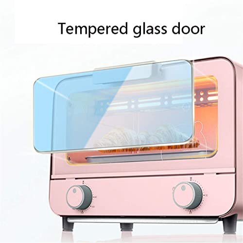 9L Mini Oven Adjustable Temperature 60-230 β and 30 Minutes Timer Multifunctional Home Baking Oven Baking Cake Bread Biscuit Machine Tempered Glass 800W Commodity Code: LXJ-66 (Blue) (Blue)