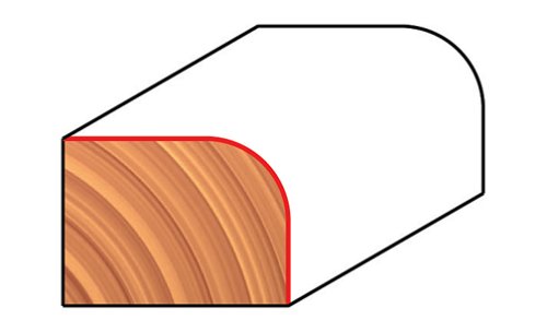 Freud 34-106: 5/32" Radius Rounding Over Bit with 1/4" Shank