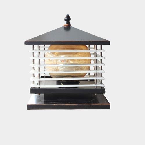 ZZYJYALG Modern Creative Aluminum Post Lights European Pastoral Creative Outdoor Ball Column Lights Waterproof Acrylic Lampshades Garden Park Street Villa Home Lighting Pillar Lamps