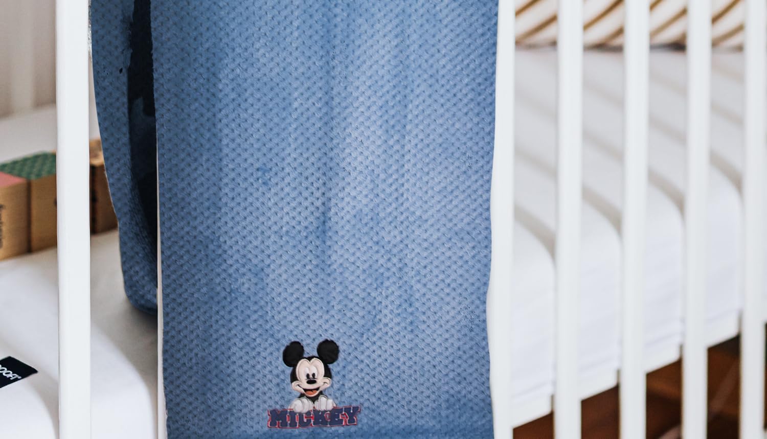 Baby Blanket Mickey Mouse Officially Licensed Disney Character Blanket with Custom Name (Personalized Mickey Blanket)