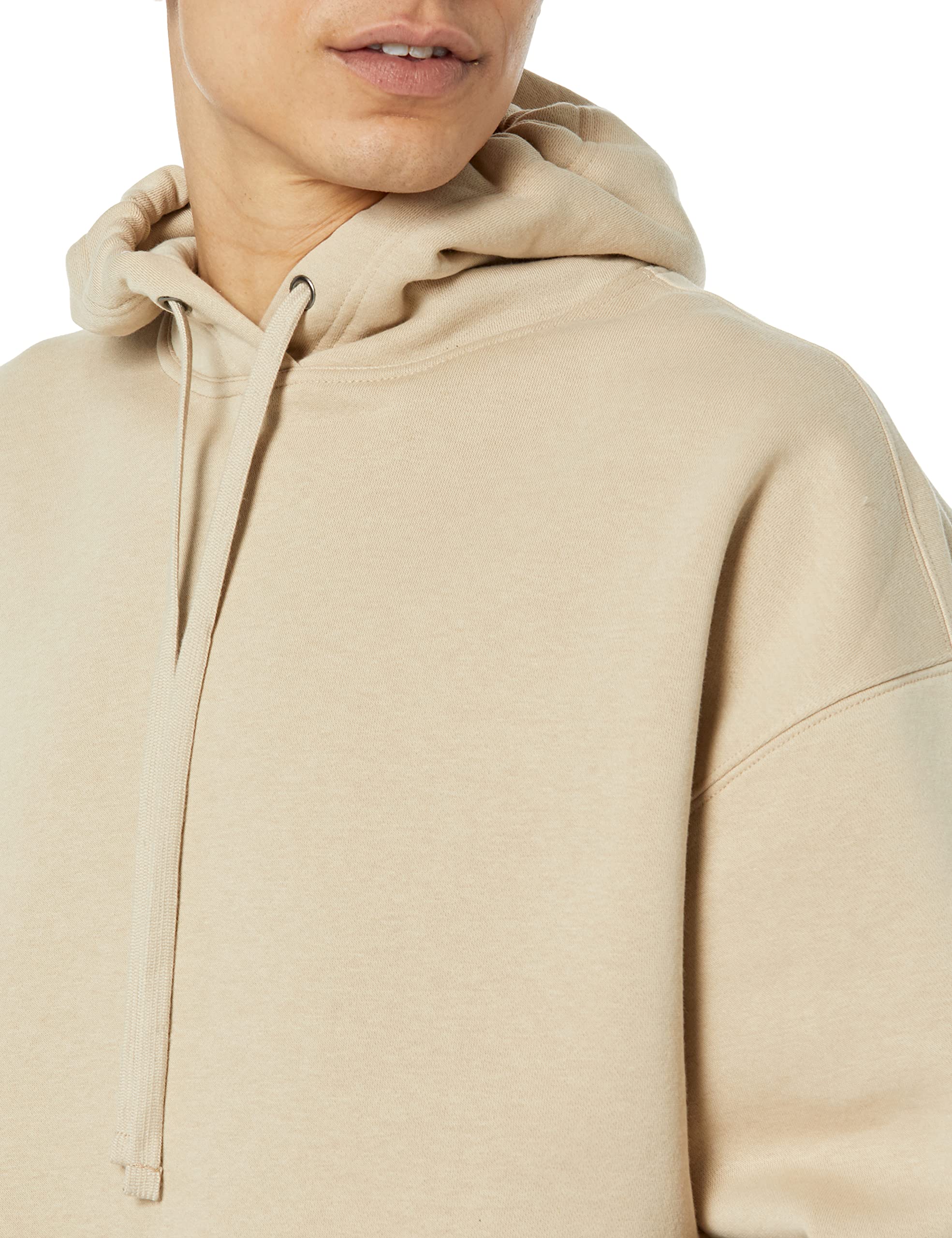 Amazon Essentials Men's Oversized-Fit Hoodie (Available in Big & Tall), Tan, 4X-Large Big Tall