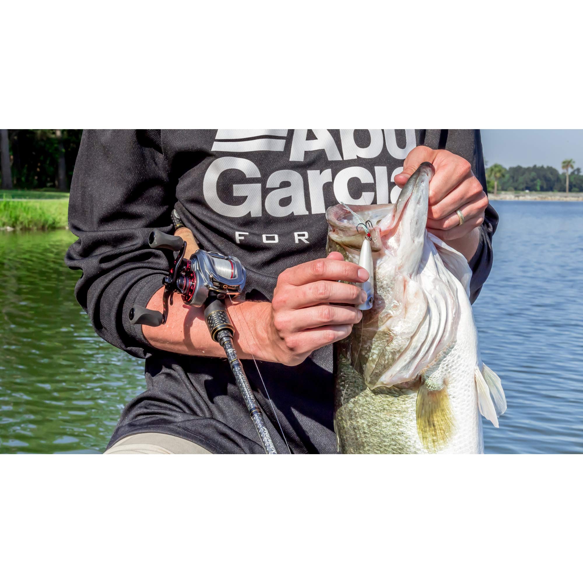 Abu Garcia, Revo AL-F Low Profile Casting Reel, 6.4:1 Gear Ratio, 9 Bearings, 25" Retrieve Rate, 17 lb Max Drag, Right Hand