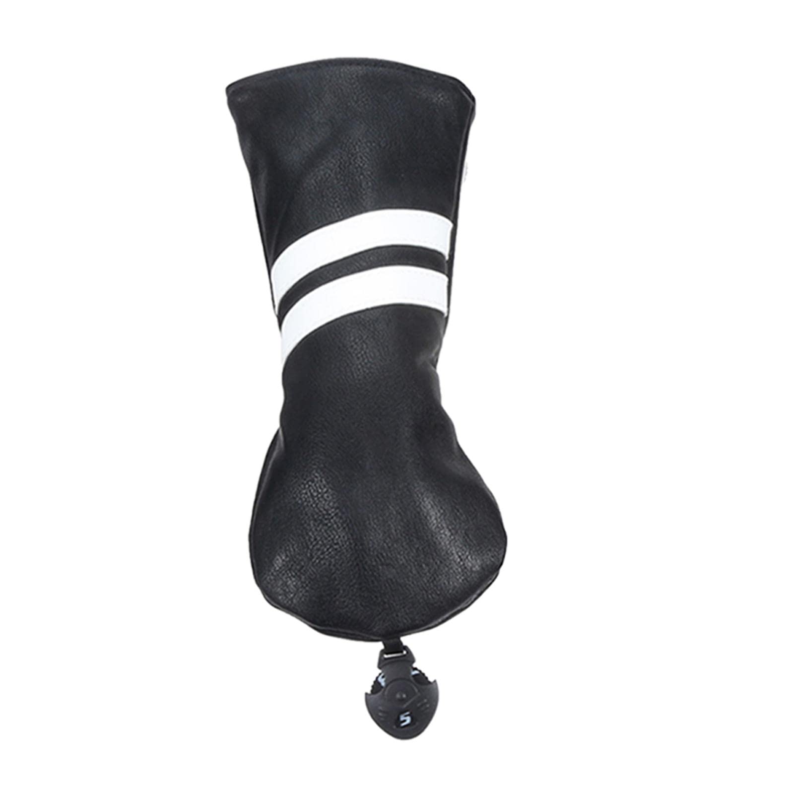 AMLESO Set of Golf Headcovers Golf Headcovers Waterproof Covers with Tags Driver Woods Headcovers Golf Wood Covers Accs, Black