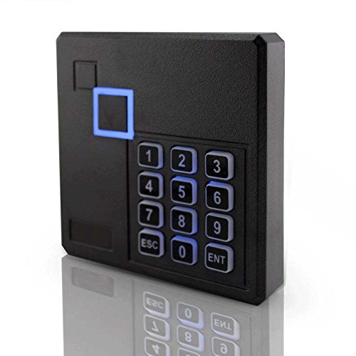 MENGQI-CONTROL 4 Doors Access Control System Infrared No Touch Exit Keypad Scanner 600lbs Electric Magnetic Lock 110V Metal Power Box RFID Reader RFID Card Key Fob(Phone APP remotely Open Door)