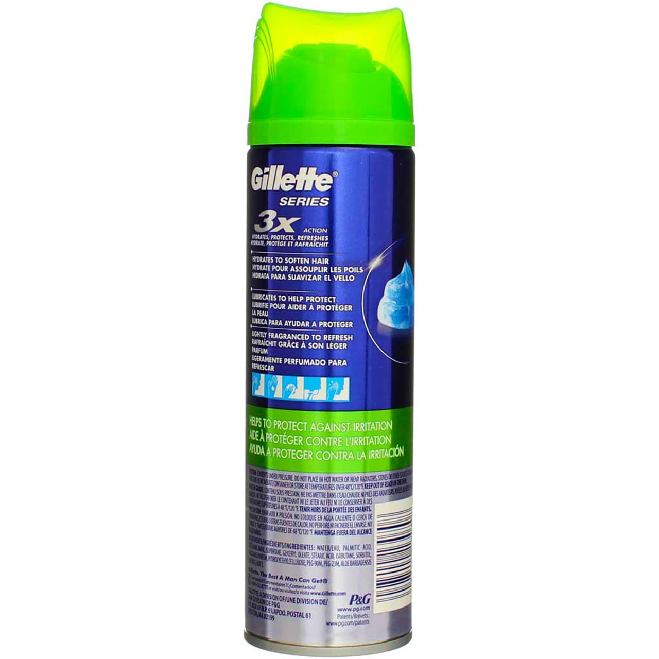 Gillette Series 3X Shave Gel Sensitive 7 Ounce (207ml) (3 Pack)