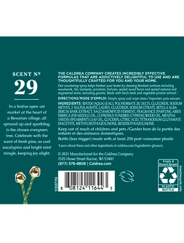 Caldrea Multi-Surface Countertop Spray Cleaner, Made with Vegetable Protein Extract, Juniper Laurel Mint Scent, 16 oz