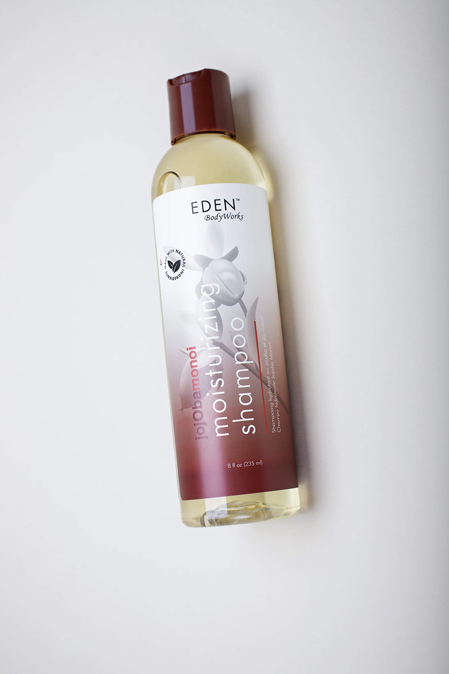 EDEN BodyWorks JojOba Monoi Moisturizing Shampoo | 8 oz | Gently Cleanse, Nourish, & Protect Hair and Scalp - Packaging May Vary