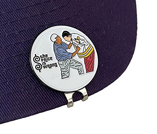 Balanced Co. Funny Golf Hat Clip with Enamel Magnetic Ball Marker (3-Pack)