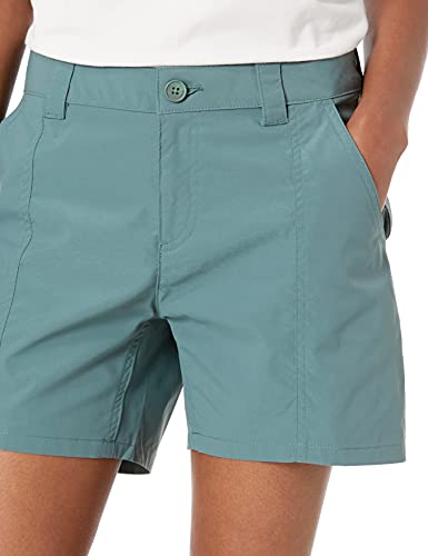 Amazon Essentials Women's Stretch Woven 5 Inch Outdoor Hiking Shorts with Pockets, Sage Green, 12