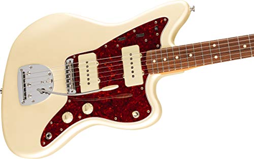 Fender Vintera 60s Jazzmaster Electric Guitar, with 2-Year Warranty, Olympic White, Pau Ferro Fingerboard