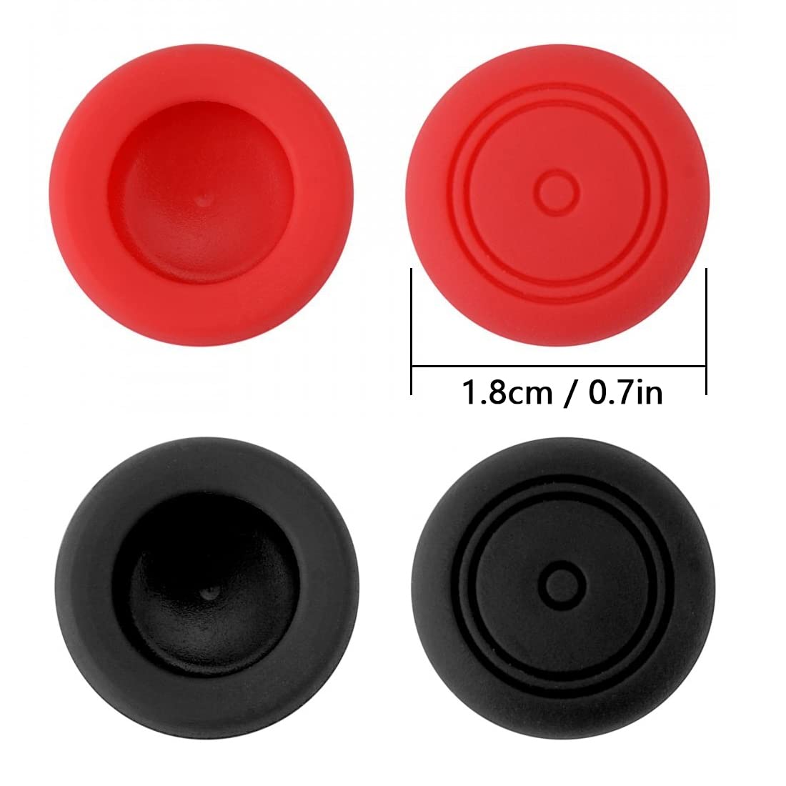 8 Thumbstick Caps Grip Set Aim Assist Caps for Xbox One Series X S Nintendo Switch Pro Playstation 5 Controller Accessories PS4 PS5 Controller Accessories Sticks Joystick Protection Stick Attachments