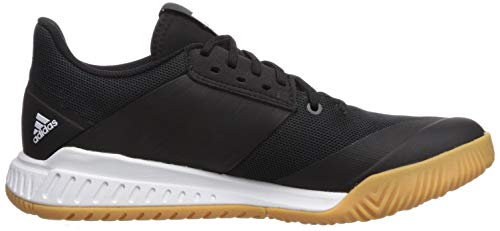 adidas Women's Crazyflight Team Volleyball Shoe, Black/White/Gum, 9 M US