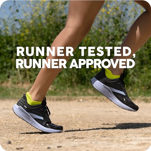 Balega Recycled Hidden Comfort Performance No Show Athletic Running Socks for Men and Women (1 Pair), Neon Pink/White - Medium (1 Pair)