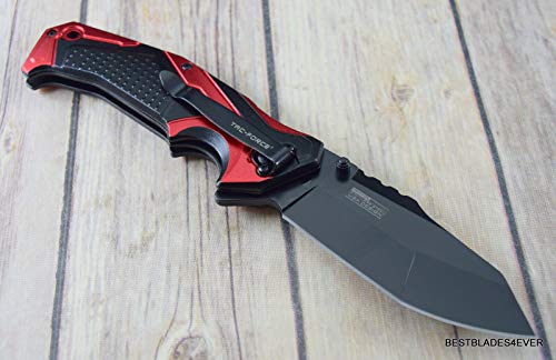 8.5 Inch Open Folding Pocket Knife With Clip Outdoor Survival Hunting Knife for Camping by Survival Steel