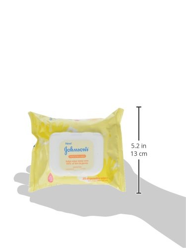 Johnson's Baby Hand and Face Wipes, 25-Count