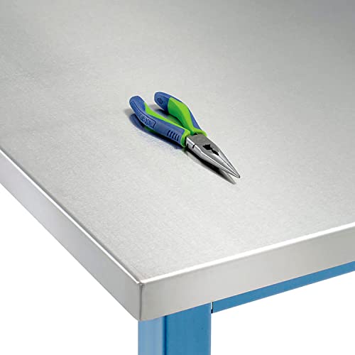 Global Industrial Workbench Top, Stainless Steel Square Edge, 60"W x 36"D x 1-1/2" Thick