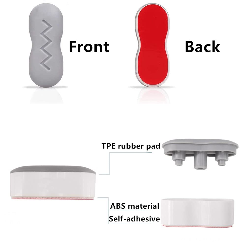 Bidet Toilet Seat Bumper 8 Pcs Bidet Attachment for Toilet,Universal Seat Bumper Kit Replacement Bumpers with Strong Adhesive, Reduce The Noise,Stop The Toilet from Sliding