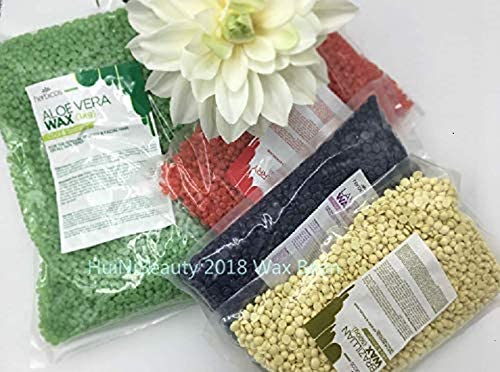 Huini Herbicos Body Hair Remover Hard Wax Beans Aloe Vera All Skin - 17.64 oz
