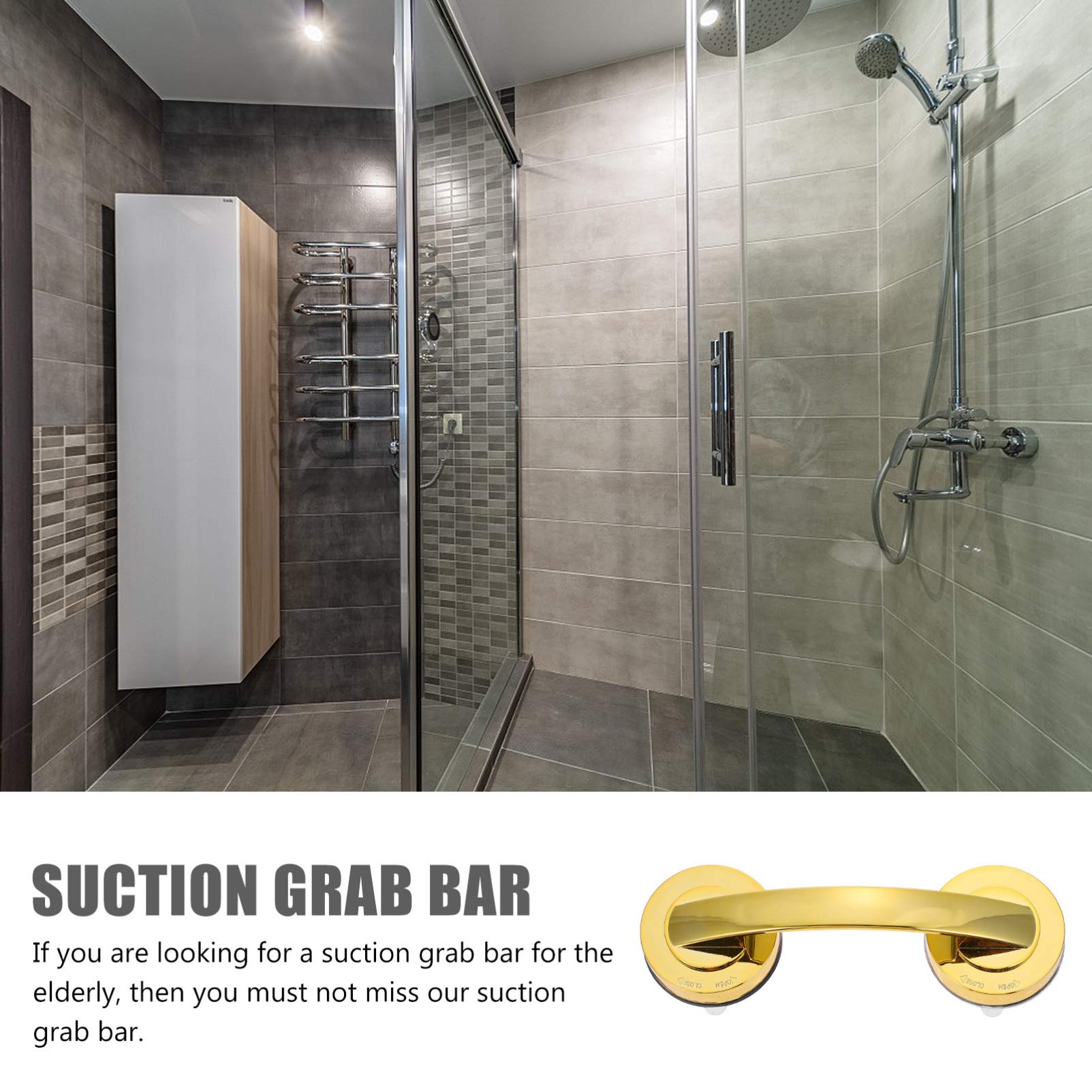 Cabilock 1pc Suction Handrail Bathroom Handrail Shower Bars Handicap Grab Bars Bathtub Safety Rail Kitchen Hand Rest The Injury Safety Handle Plastic Elder Advanced Door Handle