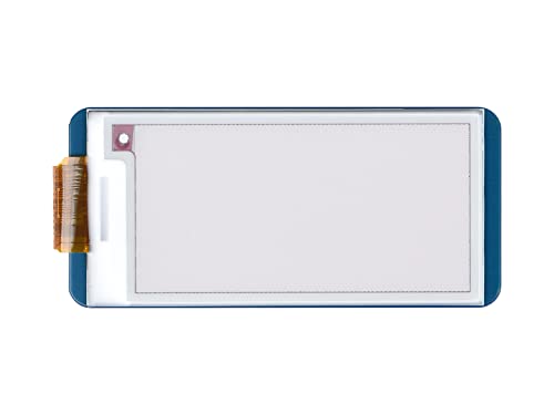 waveshare 2.13inch E-Ink Display HAT Compatible with Compatible with Raspberry Pi 5/4B/3B/Zero/Zero W/Zero 2W/Pico/Pico W/Pico WH, 212x104 Resolution Three-Color SPI Interface