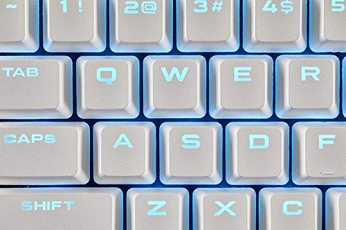 CORSAIR Gaming PBT Double-shot Keycaps Full 104/105-Keyset - White