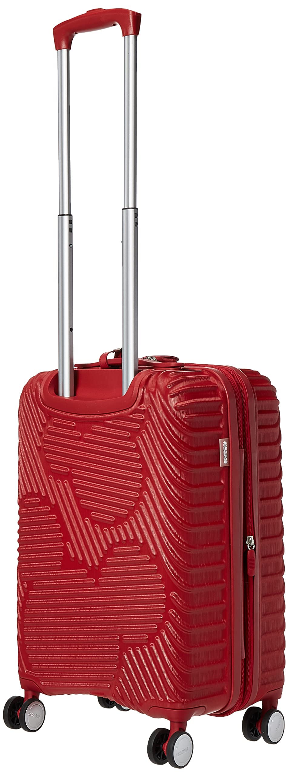 American Tourister Disney Molded Hardside Expandable Luggage with Spinner Wheels, Red, Carry-On 20-Inch