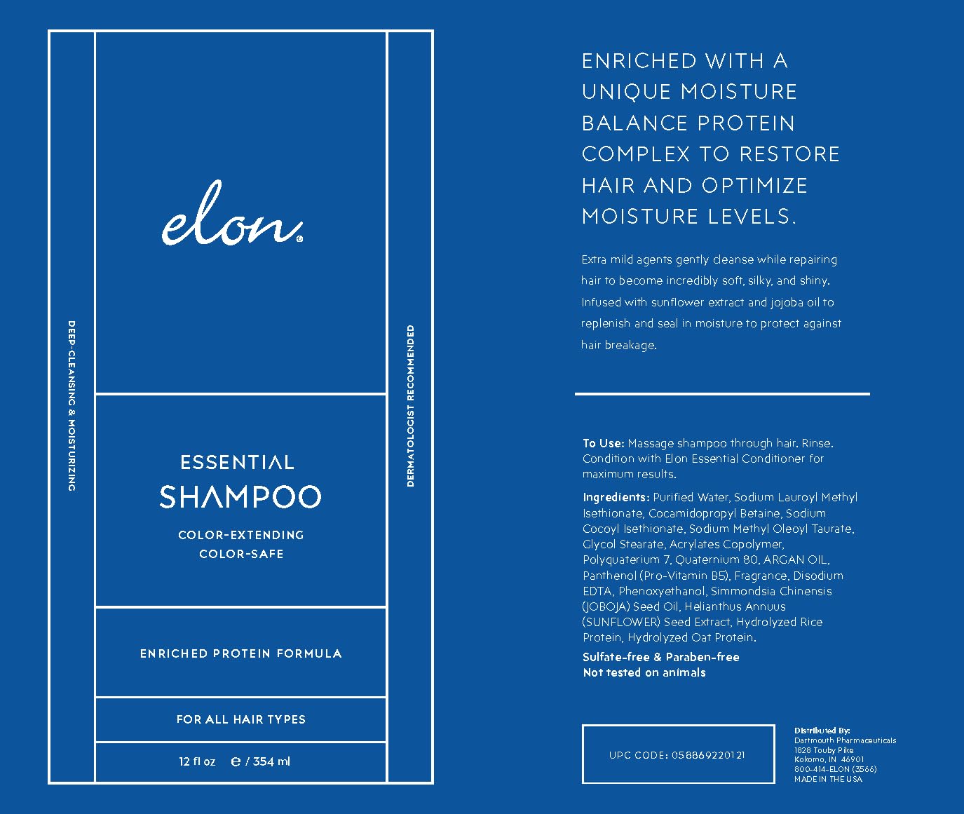 Elon Complete Kit for Thinning Hair β Elon Essential Shampoo and Conditioner Set + Matrix 5000 Hair Growth Supplement β NO Sulfates, Parabens or Phthalates