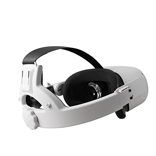 Adjustable Headband with Head Cushion Replacement Compatible for Oculus Quest 2 Enhance Support Reduce Pressure