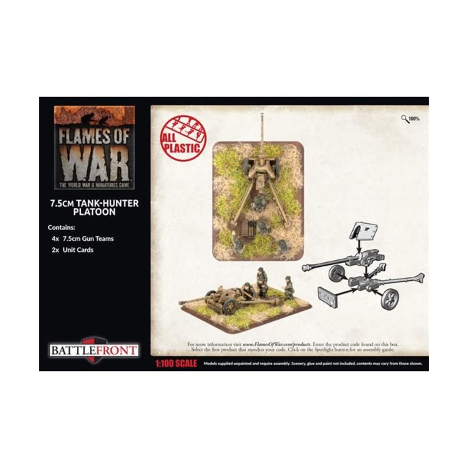 Flames of War: Late War: German: 7.5cm Tank Hunter Platoon (GBX148)