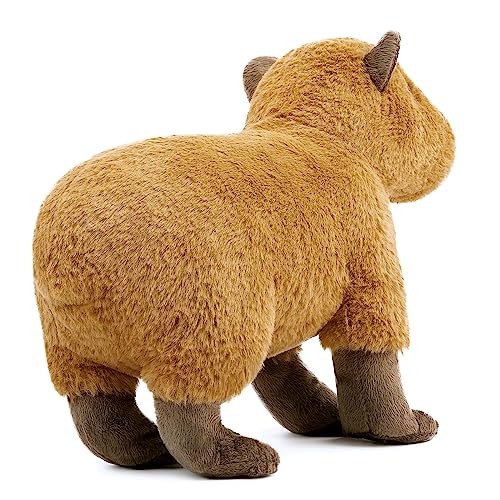 Frankiezhou Home Capybara Plush Toy - Lifelike Rodent 13β Capybara Stuffed Animals, Soft Wild Animals Crawling Capybara Unique Plushie Toys Model Dolls Collection for Kids