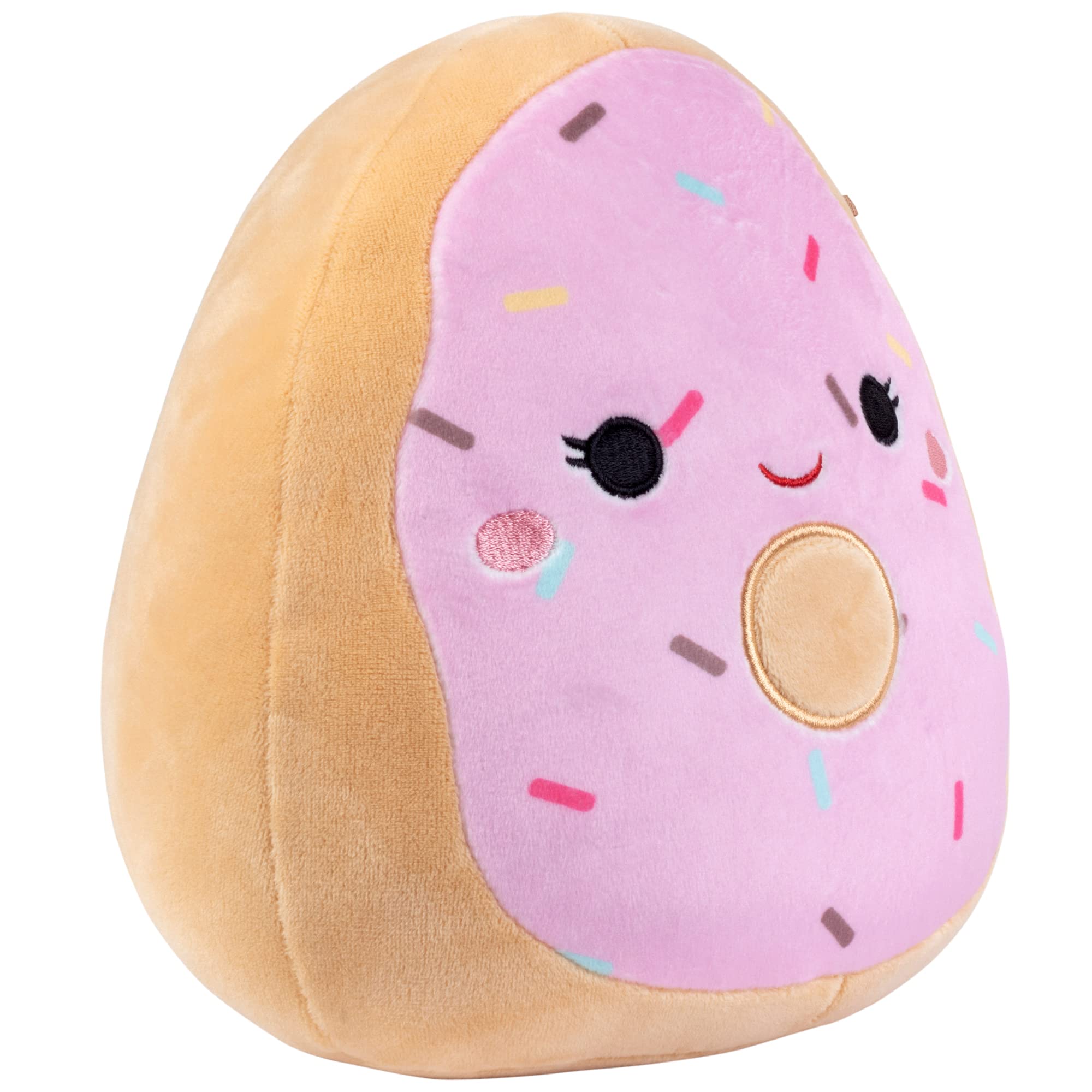 Squishmallows 8" Dabria The Donut - Official Kellytoy Plush - Soft and Squishy Food Stuffed Animal Toy - Great Gift for Kids