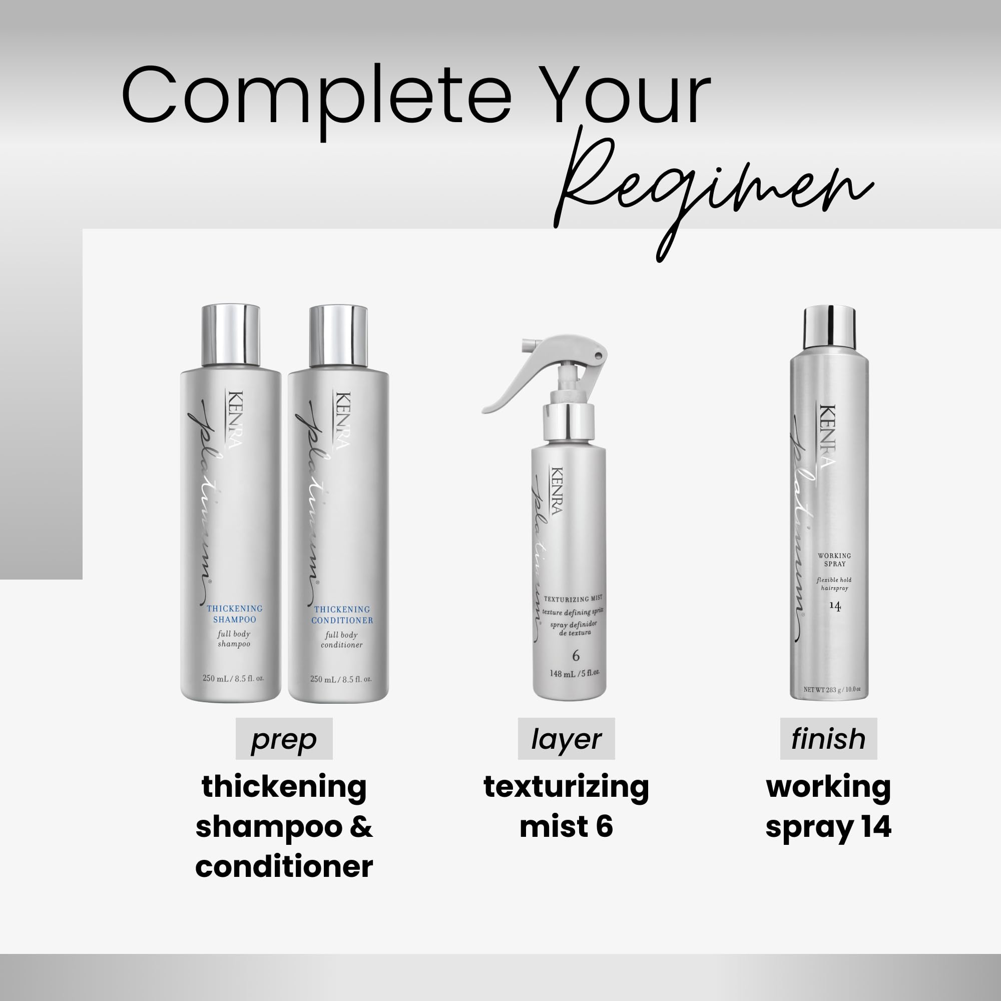 Kenra Platinum Texturizing Mist 6 | Texture Defining Spray | Defines Texture & Boosts Fullness | Protects Against Humidity Up To 24 Hours | Flake-Free & Non-Drying | All Hair Types | 5.0 fl. oz