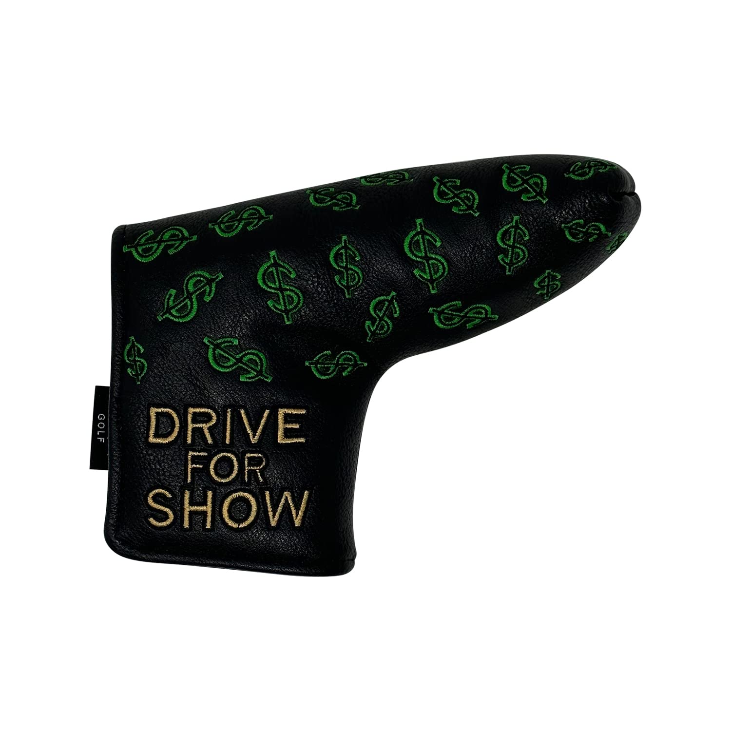 And Etcetera Breakers Golf Blade Putter Cover Headcover Putt for Dough Drive for Show Synthetic Leather Magnetic Closure for Scotty Cameron Odyssey Taylormade Ping Callaway (Black Green)