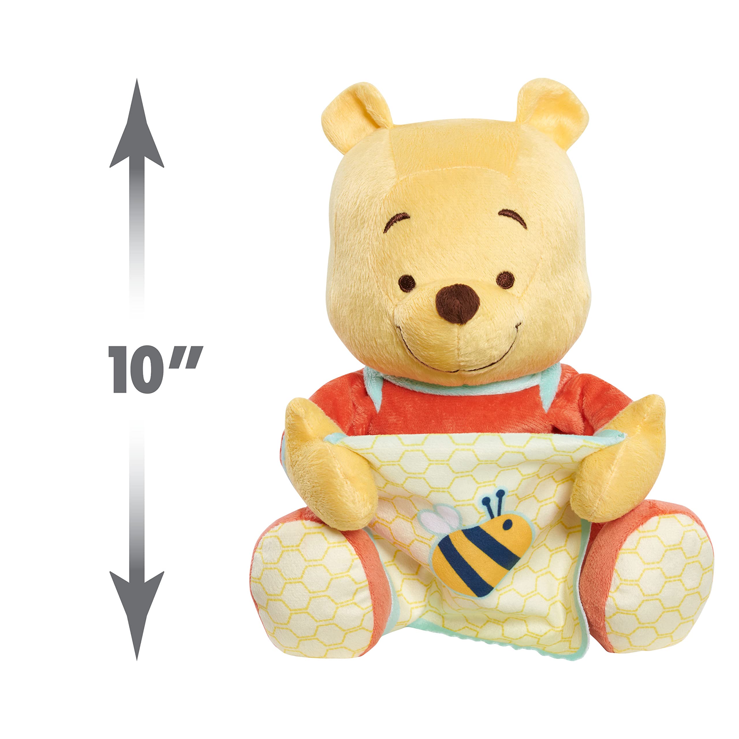 Disney Baby Hide-and-Seek Winnie The Pooh Interactive Plush, Officially Licensed Kids Toys for Ages 09Month by Just Play