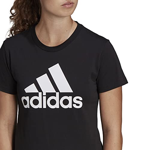 adidas womens Essentials Regular T-shirt Black/White 4X