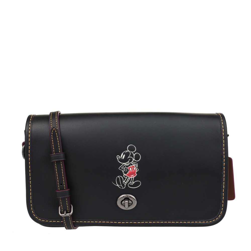 Coach MICKEY Penny Crossbody in Glove Calf Leather Black