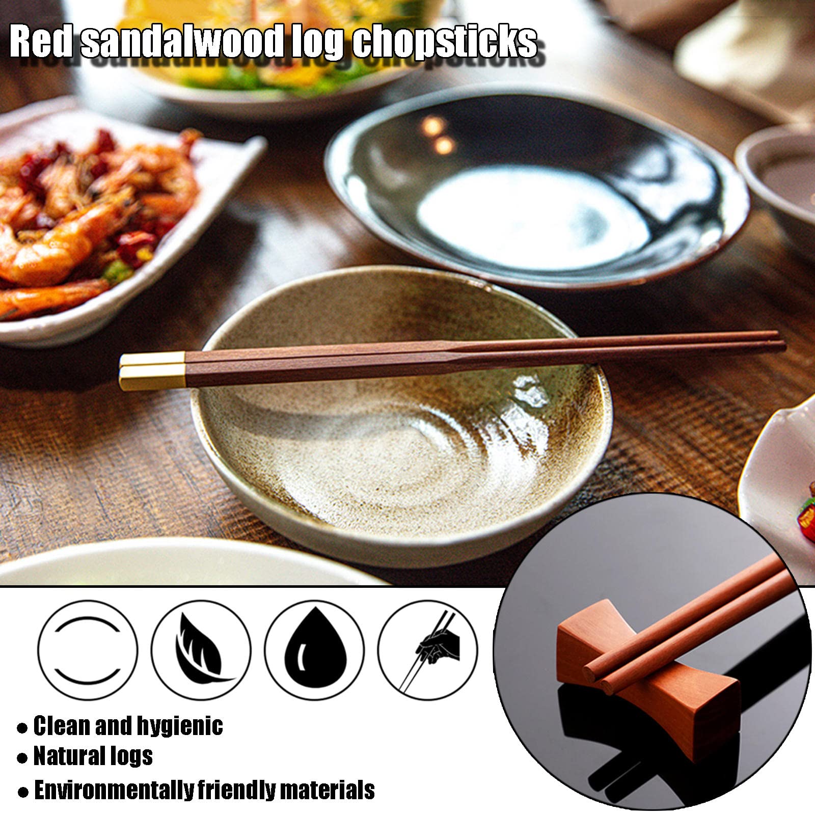 Wooden Chopsticks Reusable Bamboo Chopsticks Small Gift Boxes ,Japanese Korean Chopstick With Case,Cooking Wooden Chopsticks Suitable For Father'S Day, Mother'S Day