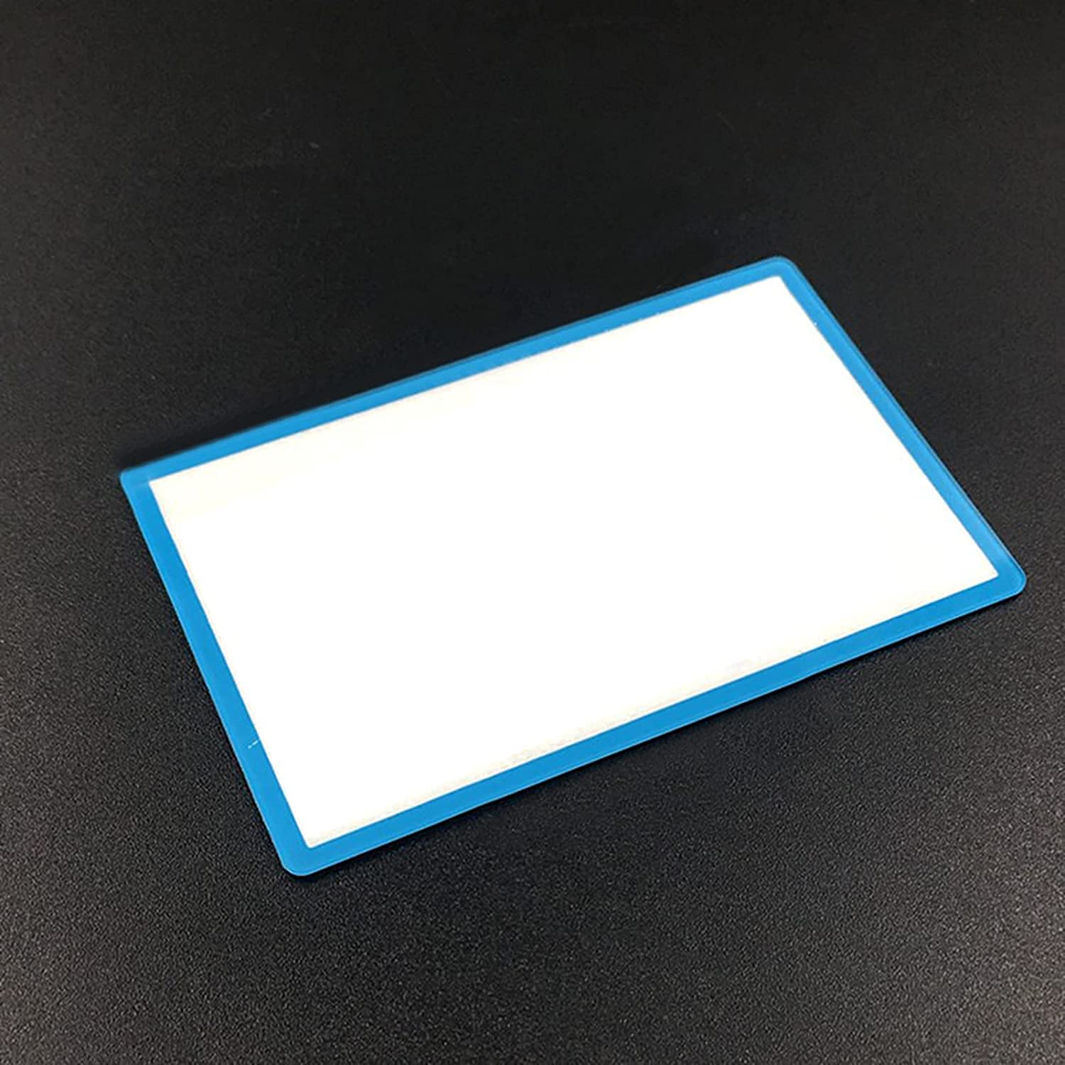 for 2DS Top Surface Glass Screen Lens with Adhesive Replacement (Blue)