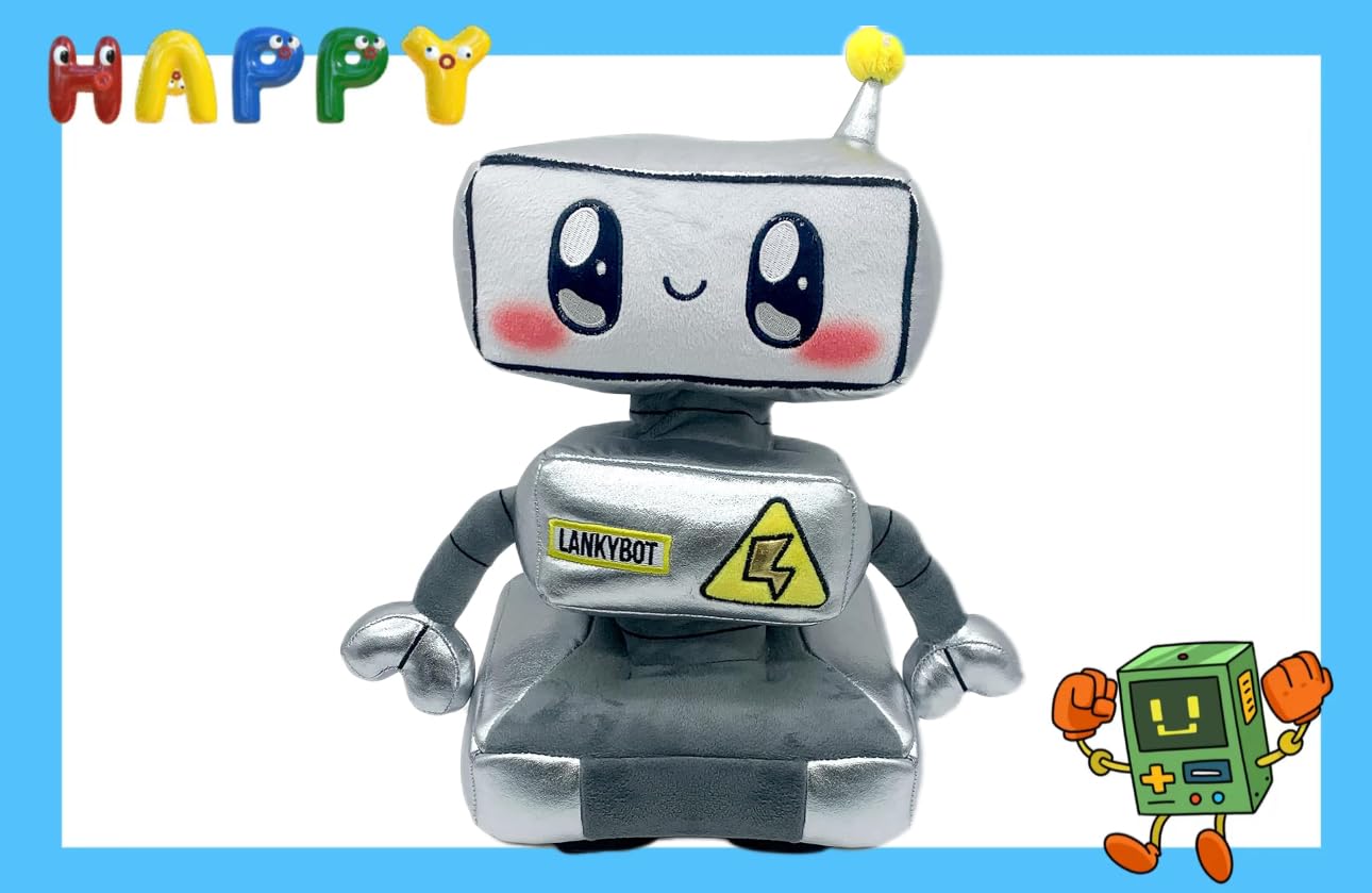 YAUYUOO 15.7inch，Robot Plush Foxy and Boxy Plush Toy, Plush Toy Box (Black)!
