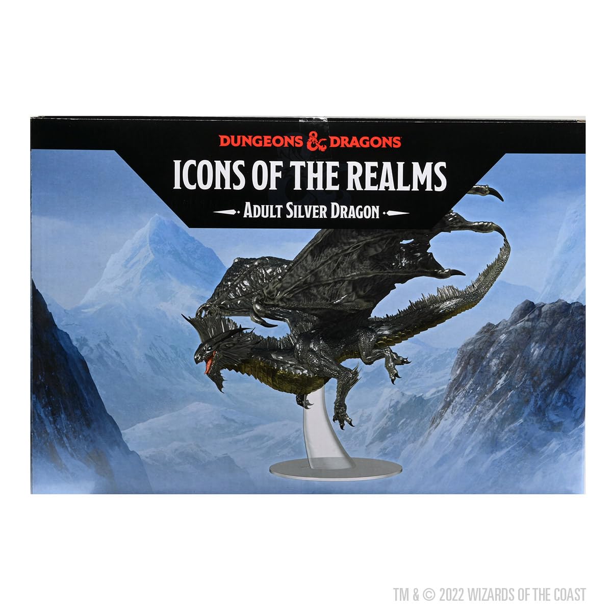 WizKids D&D Icons of The Realms: Adult Silver Dragon