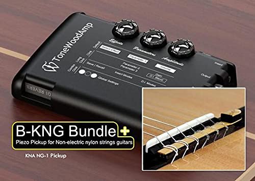 Acoustic Effects- No Amp Required! ToneWoodAmp SOLO + Pickup Bundle for non-electric acoustic guitars (Includes a pickup) (Right Handed, Nylon String)