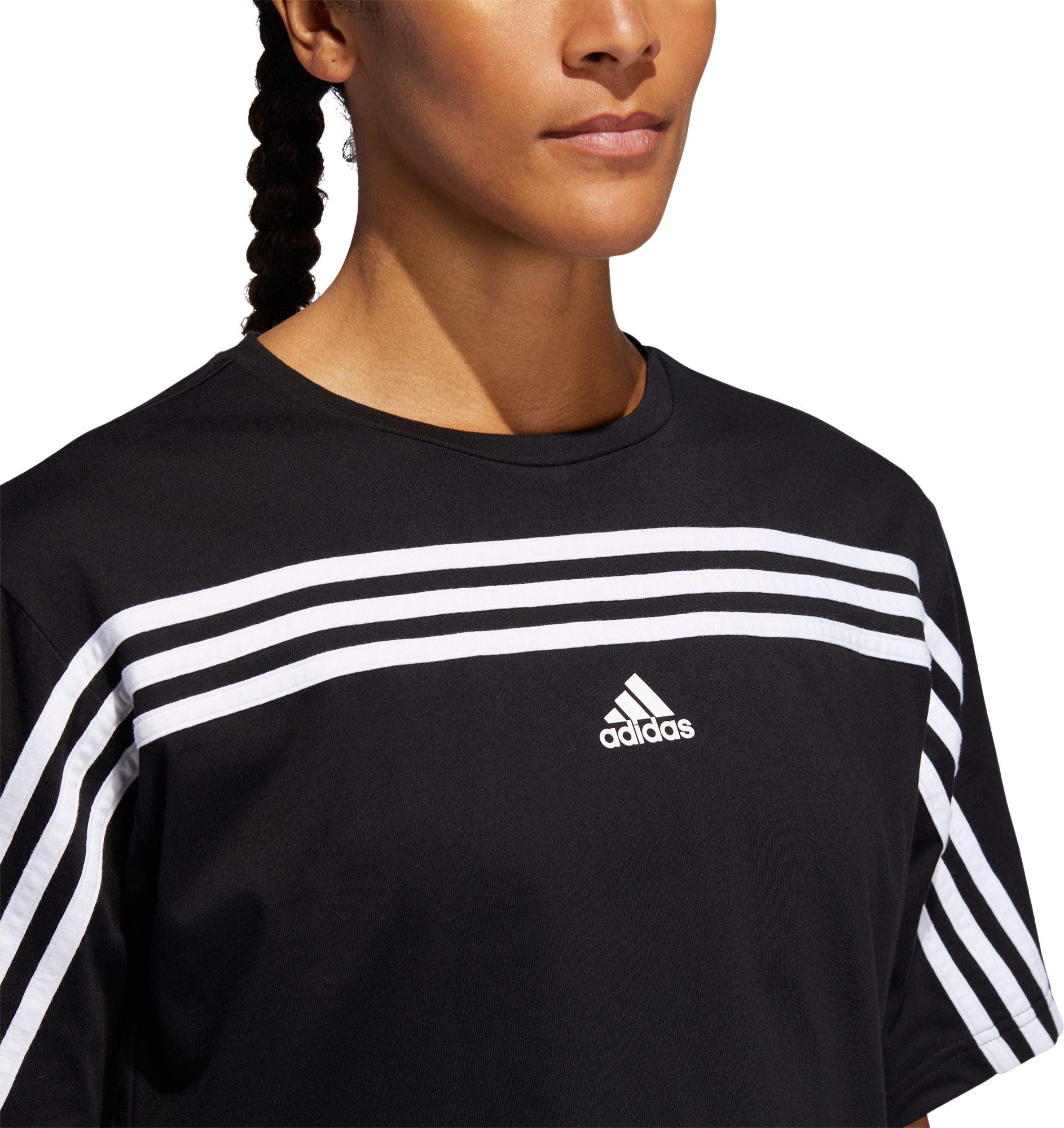 adidas Womens W MH Ringer TEE White Size L