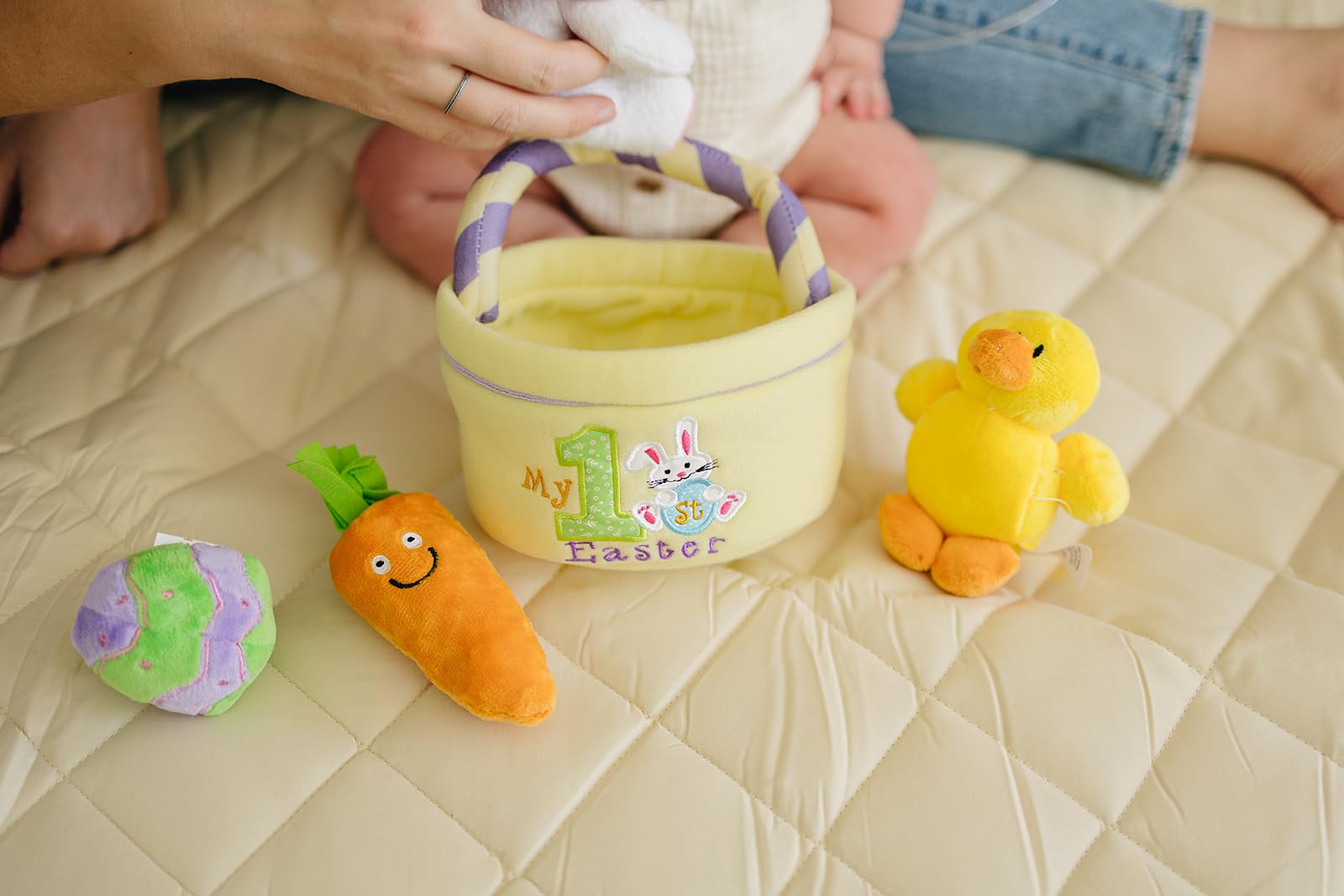 Genius Baby Toys My First Easter Basket for Baby ft Bunny Rabbit, Chick, Carrot and Easter Egg