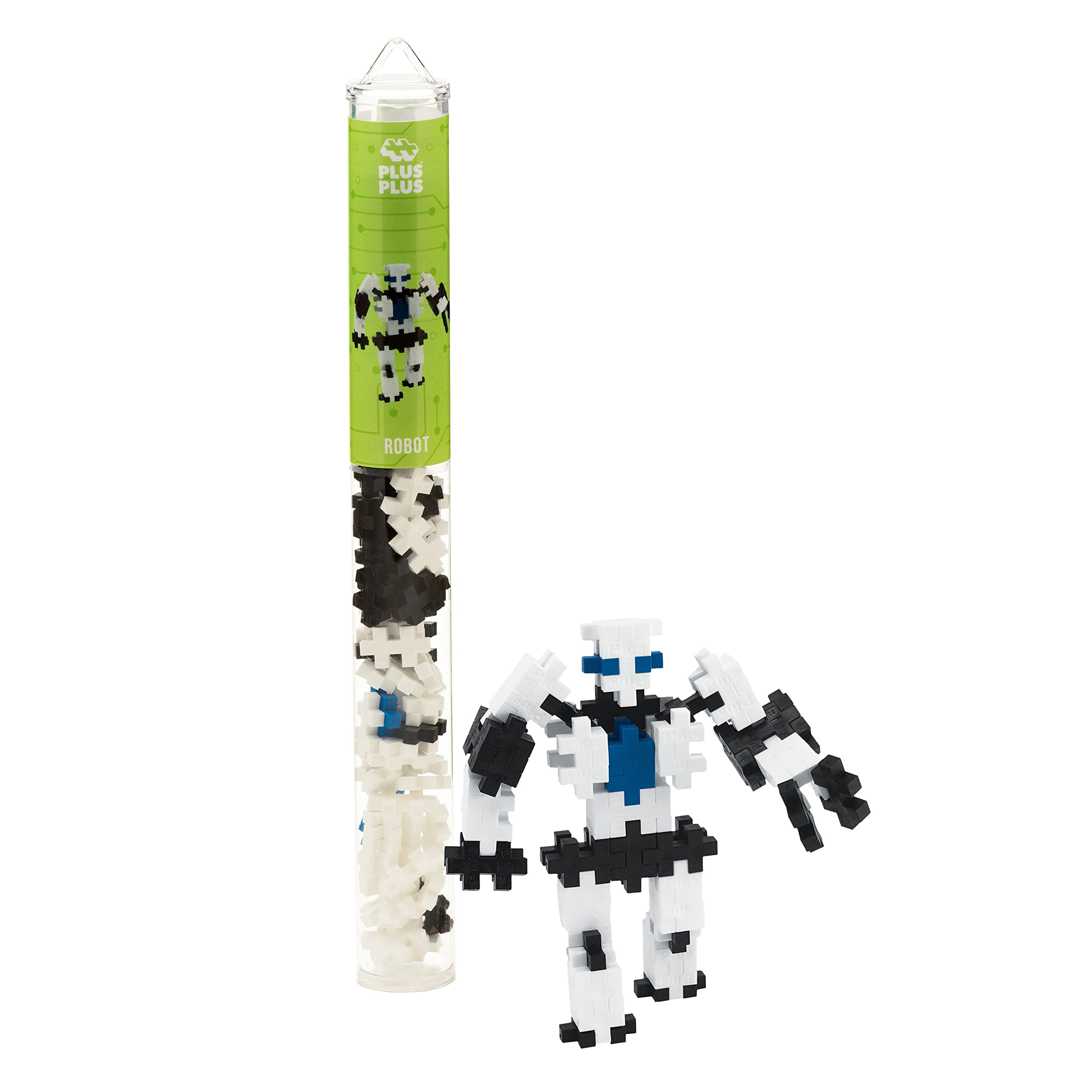 PLUS PLUS Building Block Playset Kit, Themed Figures 3D Puzzle, Fun Stem Toys for Kids, 350 Mini Interlocking Pieces - 5 Tube Bundle, Fantasy Battle