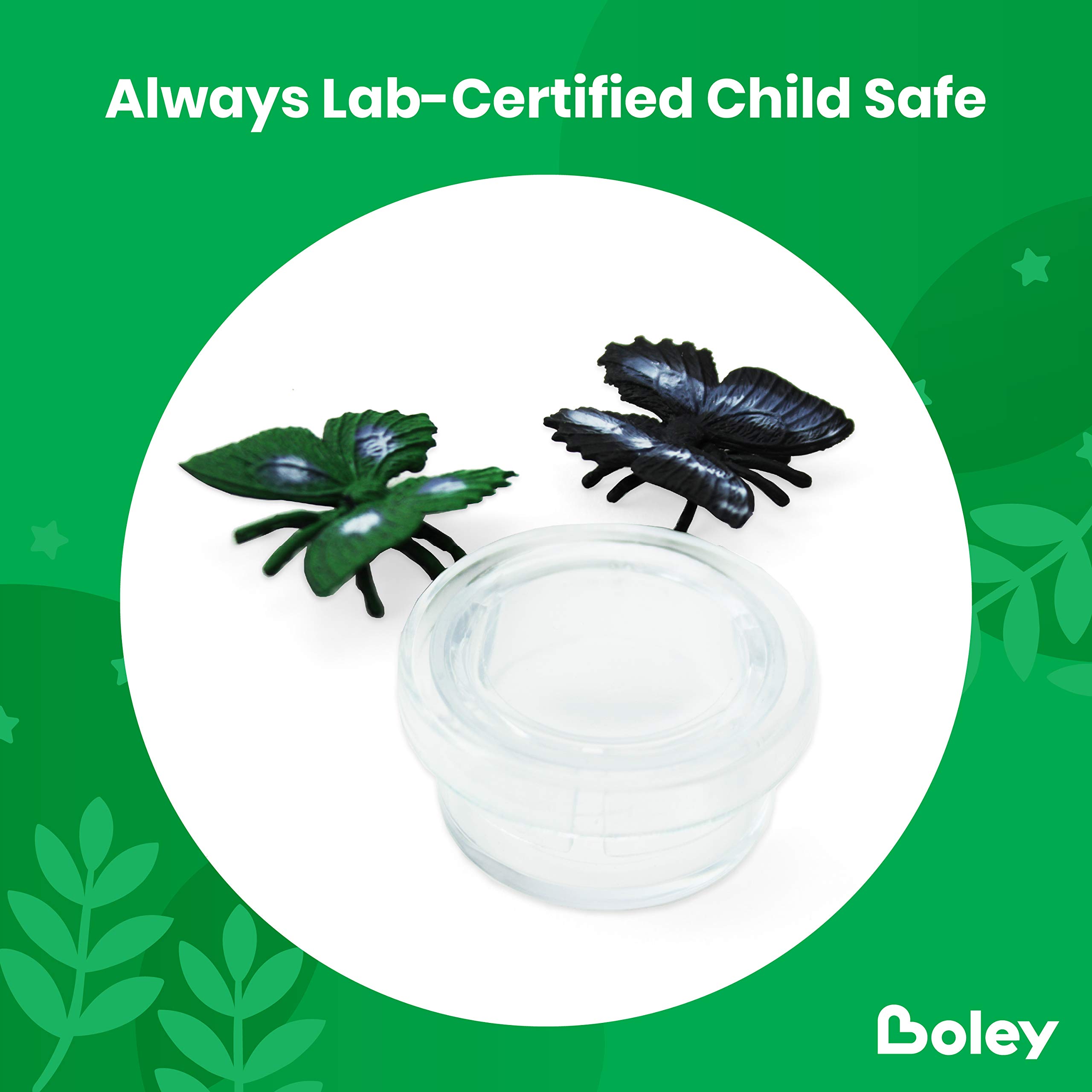 Boley My First Microscope Kit - STEM Science Learning Microscope for Kids with Binocular Viewer and Realistic Butterfly Toys - Educational Beginners Set for Toddler and Preschool Aged Children