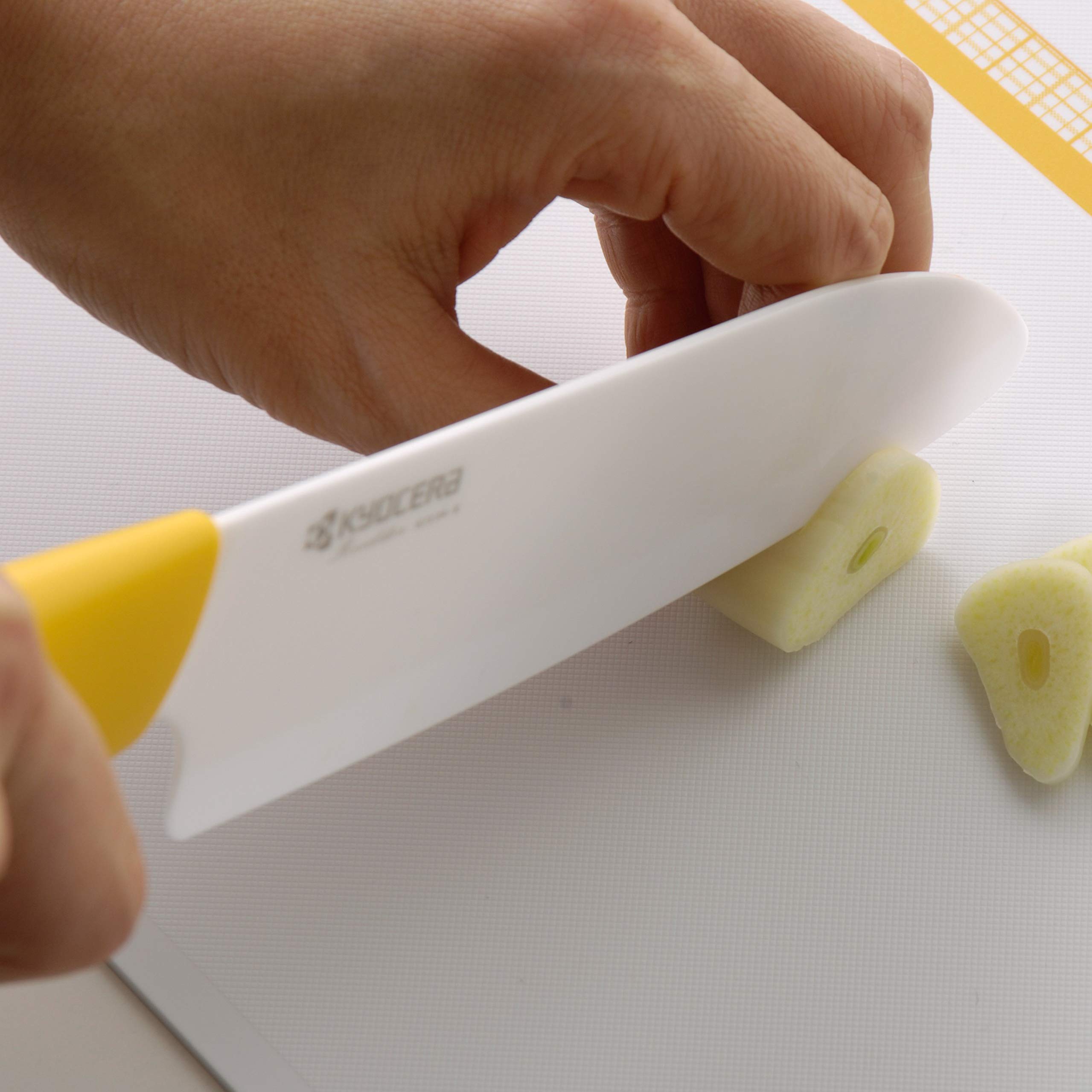 Kyocera Revolution Ceramic Knife and Peeler, 5.5 inch, Yellow
