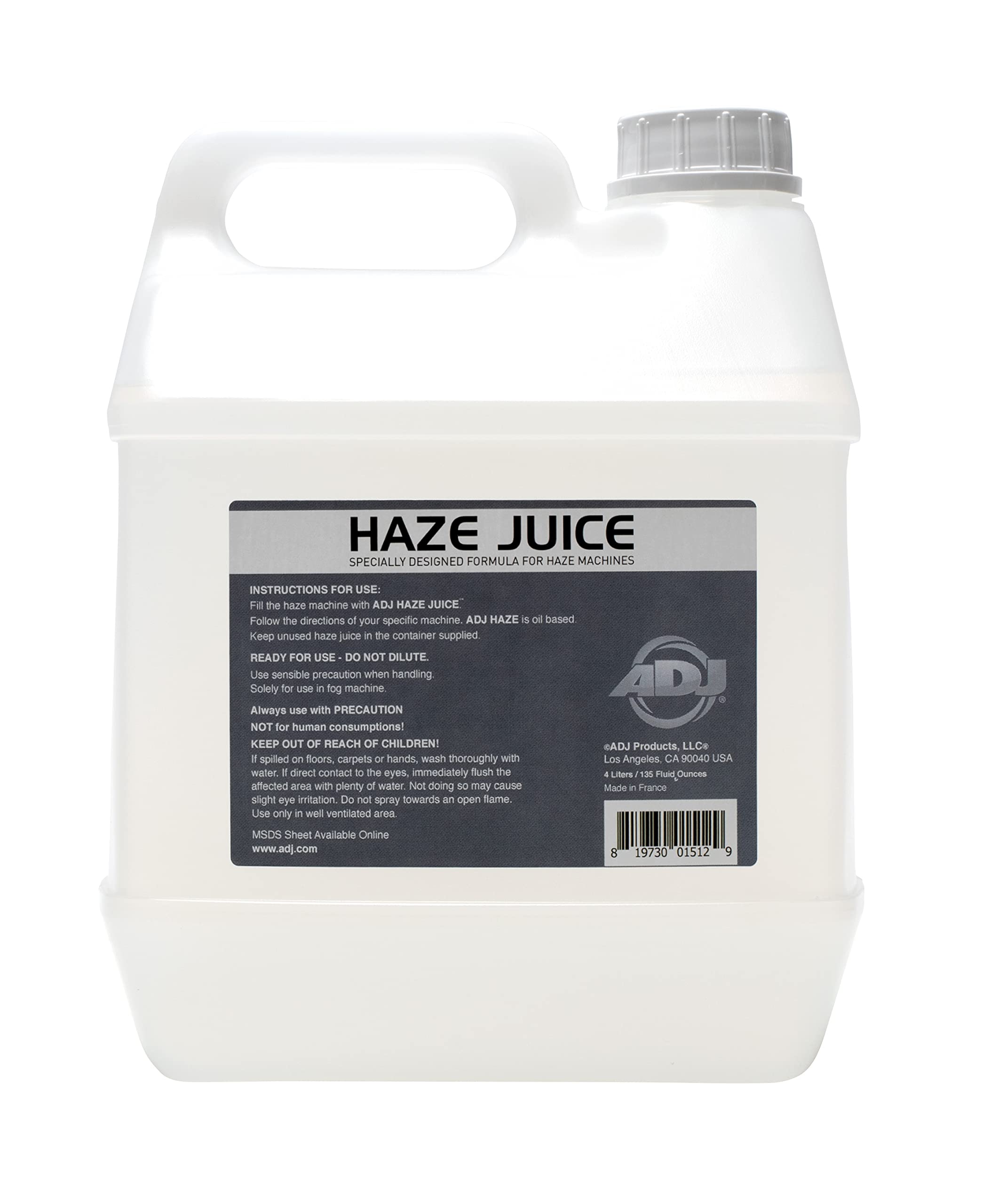 ADJ Products HAZE/G 1 GALLON LIQUID FOR HAZE GENER